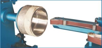 China Auto horizontal de las cabezas dobles dentro de la máquina que enarena (exterior) de la máquina que enarena para las mercancías/el Cookware del metal en venta