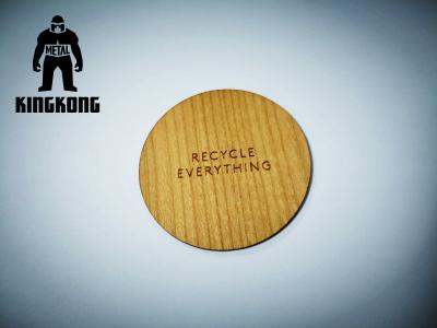  1K IC Chip Wooden RFID Cards With Engraving Silkscreen Printing