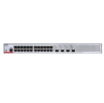 China 24-Port Gigabit Ruijie Switch With 10G SFP+ & PoE+ Support Layer 2 Managed Web/CLI Control for sale