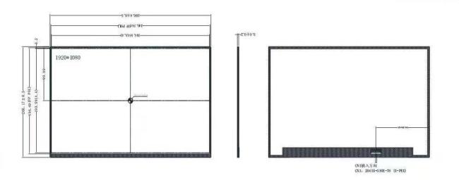 15.6 inch TFT LCD module mechanical dimensions