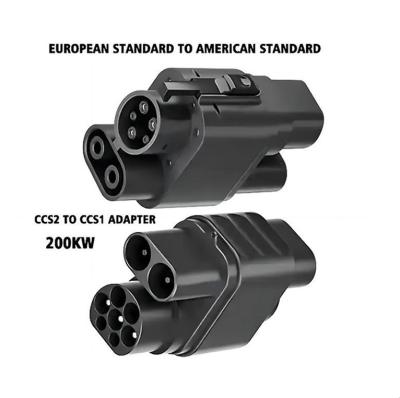 China e-mingze factory wholesale direct supply of DC charging adapters CCS2 to CCS1 electric vehicle connector fast charging adapters for sale