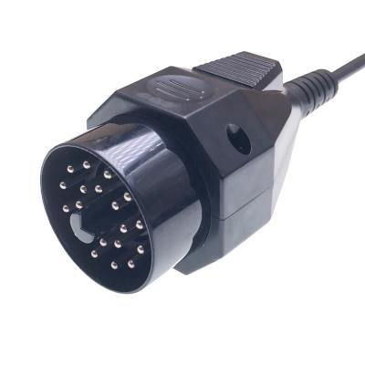 China OBD1 to OBD2 Converter Cable for E31 E32 E34 E36 118 Pins Nickel/Golden Plating Diagnostic Connector for sale