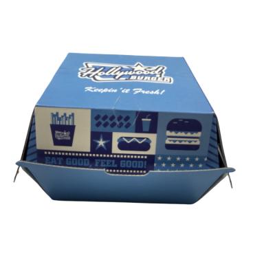 Compostable Greaseproof Burger Boxes Eco-Friendly Food Packaging for Budget
