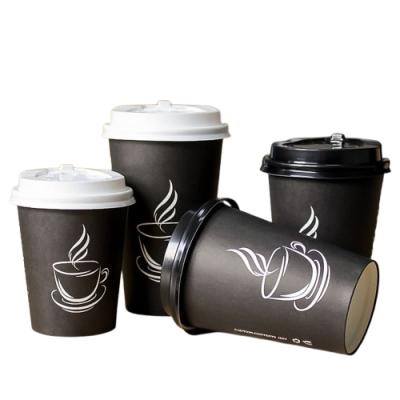 China Biodegradable Custom Printed Coffee Paper Cup Eco-friendly Water-based Coating Paper Cup for sale