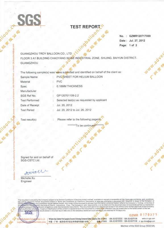 ASTM D1790-08 - Guangzhou Troy Balloon Co., Ltd