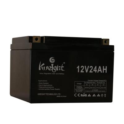 中国 再充電可能な24ah 12v深い周期電池の手入れ不要の密封された太陽ゲル電池 販売のため