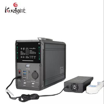 Cina Centrale elettrica portatile solare della batteria al litio dell'invertitore 1000W di CC della centrale elettrica di KW1500T in vendita