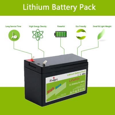Cina Sovraccarichi la pila secondaria di immagazzinamento dell'energia domestica della batteria della protezione 6Ah 12V LiFePO4 in vendita