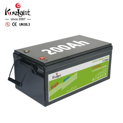 Cina alimentazione elettrica acida al piombo di vita di ciclo della batteria di 12.8V 200Ah 12V LiFePO4 alta in vendita