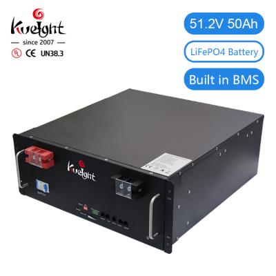 China Energie-Akkumulator Bms Lifep04 51.2v 50ah Ausgangslithium-batterie zu verkaufen