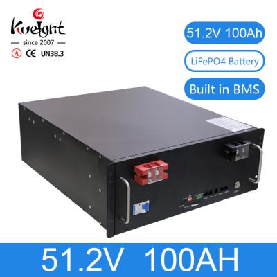 China Gestell-Berg LiFePO4 Batterie-Modul 51.2v 100Ah entsprach verteilten Struktur-Batterie-Fernsteuerungsmonitor für Cabine zu verkaufen