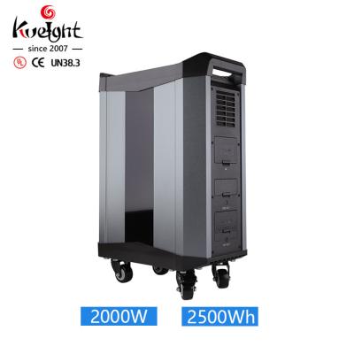 Cina Centrale elettrica solare portatile LiFePO4 2,5 KWH fuori dall'alimentazione elettrica di stoccaggio del litio di griglia in vendita
