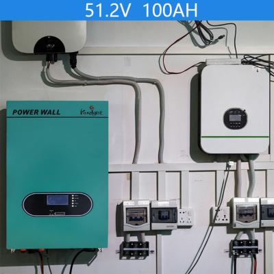 Cina Classifichi una batteria della parete del litio della casa 51.2v 100ah di Bms del pacchetto della batteria Lifepo4 in vendita