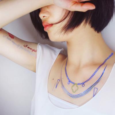Cina Autoadesivi temporanei del tatuaggio di Bracele TMetallic dell'oro, tatuaggi temporanei della mano delle donne sexy in vendita