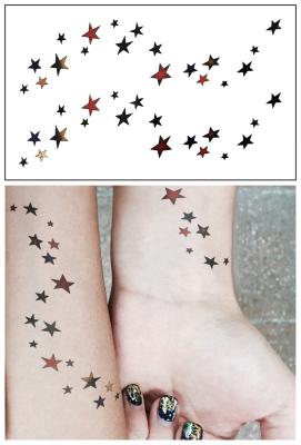 Cina Gli autoadesivi temporanei dei tatuaggi di body art metallico istantaneo impermeabilizzano non permanente in vendita
