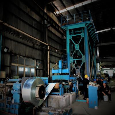 China Linha vertical contínua placa da galvanização de aço da liga do processo 0.14-2.6mm 550-1350mm à venda