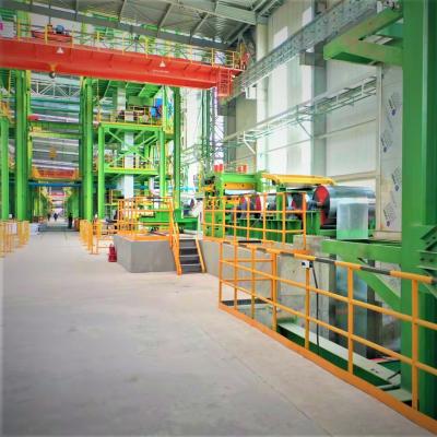 China Linha contínua de aço Galvalume 600-1250mm da galvanização do mergulho quente do equipamento à venda