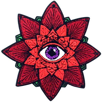 Cina L'occhio azteco ha ricamato i vestiti di Logo Patches For Jackets Bag in vendita