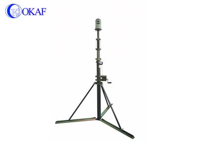 Κίνα πύργος επικοινωνίας Πολωνού Handcrank ιστών 5m φορητός τηλεσκοπικός με τη κάμερα PTZ προς πώληση
