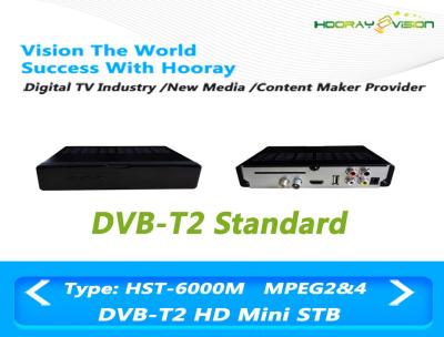 Cina 75 T2 pieno MPEG4, 10 CA 90-250 V della scatola DVB di Ω HD Digital TV del decoder di watt 1080P in vendita