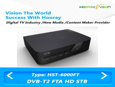 Cina Decoder PIENO di Digital del T2 di FTA HD DVB con playback 6/7/8MHz di larghezza di banda di media di USB in vendita