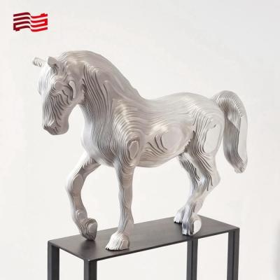 中国 オーダーメイド メタル 動物 彫刻 芸術 飾り付け 用 の ステンレス 鋼 の 大きな 馬 彫刻 販売のため