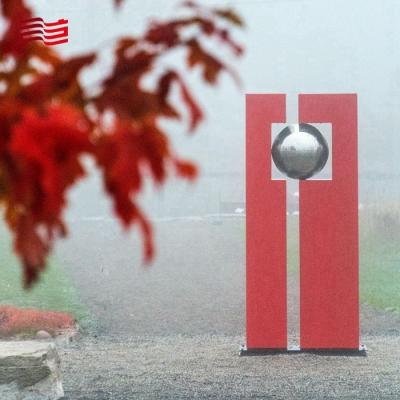 Cina Scultura astratta esterna in acciaio inossidabile con logo personalizzato e design moderno in vendita
