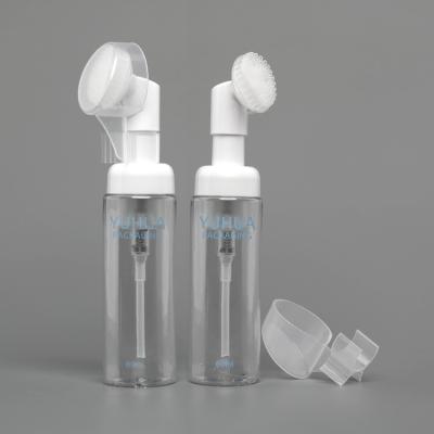 Cina colore bianco della bottiglia di plastica della pompa della schiuma 80ml e logo su ordinazione del cappuccio in vendita