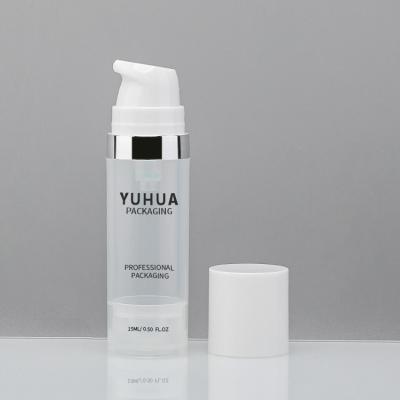 中国 カスタマイズされたロゴの円形5ml 10ml 15ml 25mlの真空のプラスチックびん 販売のため