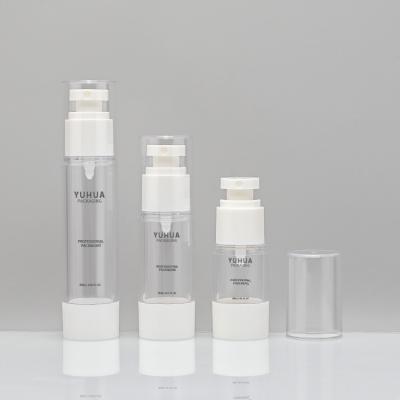 Cina bottiglia dello spruzzo della pompa di 15ml 30ml 80ml Aairless per il liquido di cura personale in vendita