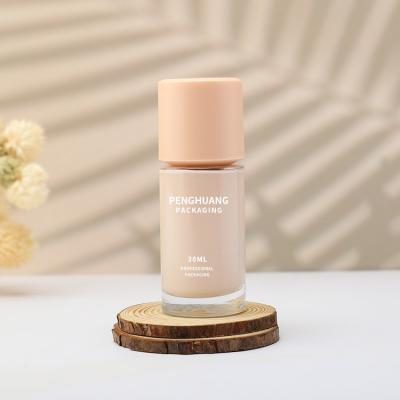 중국 30ml 투명 액체 기반 병 캡 화장품 포장 판매용