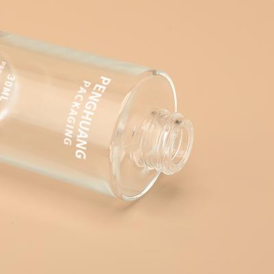 중국 30ml 투명 액체 기반 병 캡 화장품 포장 판매용