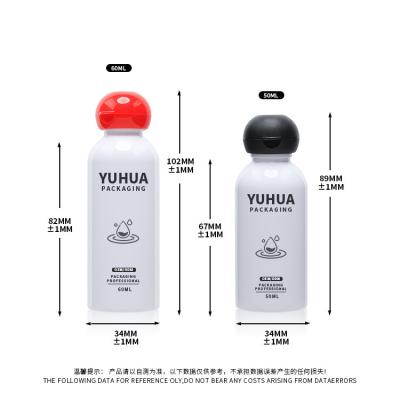 Cina Bottiglie di imballaggio in plastica da 50 ml a 60 ml con flacone cosmetico a chiusura a tappo flessibile in vendita