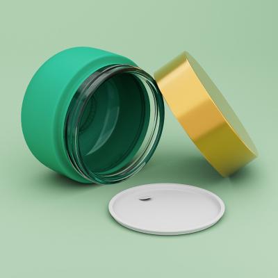 Cina OEM ODM Vasca vuota di crema cosmetica matta 100g Vaso di burro corpo di vetro Vaso con coperchio in vendita