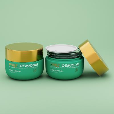 Cina OEM ODM Vasca vuota di crema cosmetica matta 100g Vaso di burro corpo di vetro Vaso con coperchio in vendita