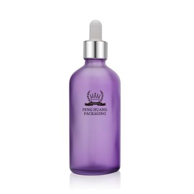 China OEM van het Druppelbuisjeflessen van het douane15ml 30ml 50ml 100ml Serum het Purpere Schilderen Te koop