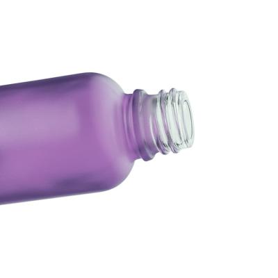 China OEM van het Druppelbuisjeflessen van het douane15ml 30ml 50ml 100ml Serum het Purpere Schilderen Te koop