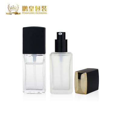 China Mattglas-flüssige Grundierung füllt leeres für Kosmetik mit Pumpe ab zu verkaufen