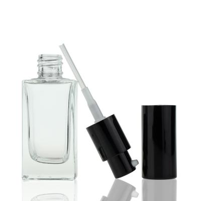 중국 유효한 30ml 하락 투명한 작은 정연한 유리제 혈청 병 과정 판매용