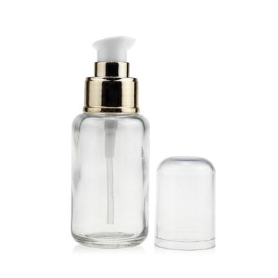 China Garrafas 50ml de vidro claras vazias feitas sob encomenda de garrafa de vidro da fundação de MSDS à venda