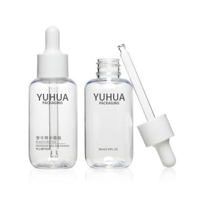 China 60ml 24/410 Green Plastic Packaging Bottle Round Shape With Press Dropper for sale