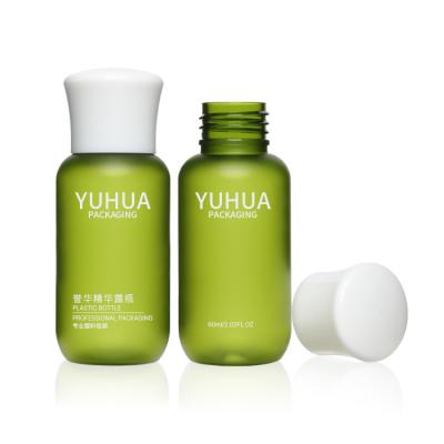 China 60ml 24/410 Green Plastic Packaging Bottle Round Shape With Press Dropper for sale