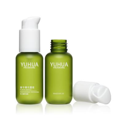 China 60ml 24/410 Green Plastic Packaging Bottle Round Shape With Press Dropper for sale