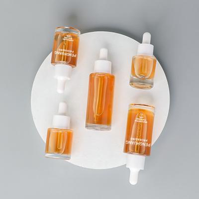 China 15ml 20ml 30ml 40ml 50ml Serum Dropper Bottle Oil Packaging Glass Round Shape for sale