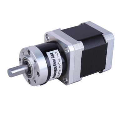 China Nema 17 Planetary Geared Stepper Motor 0.5 Nm 71oz In 48mm for sale