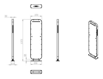 China Leitor de portal RFID UHF para gerenciamento de armazém logístico com interface RS-232(DB9) RJ45 à venda
