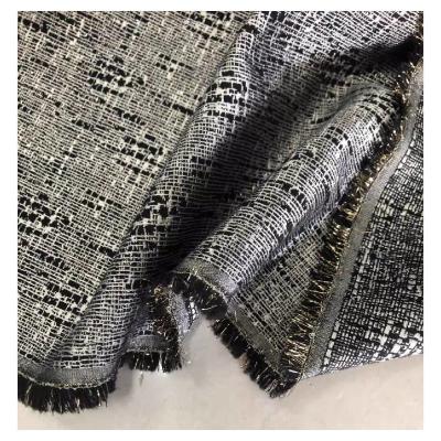 China 100% Polyester Metall Jacquard Brocade Stoff in Plaid Stil von bereit zum Versand zu verkaufen