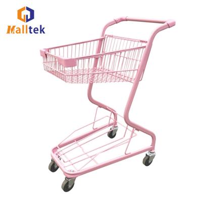 Chine Deux paniers de supermarché en métal, chariot de magasin pour épicerie à vendre
