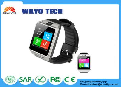 Cina GV08 d'argento Bluetooth Smart guarda 1,54„ touch screen GSM con la macchina fotografica 2Mp in vendita