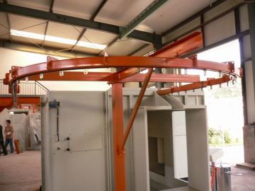 Top Manual Electrostatic Powder Coating Spray Booth Powder Coating Line